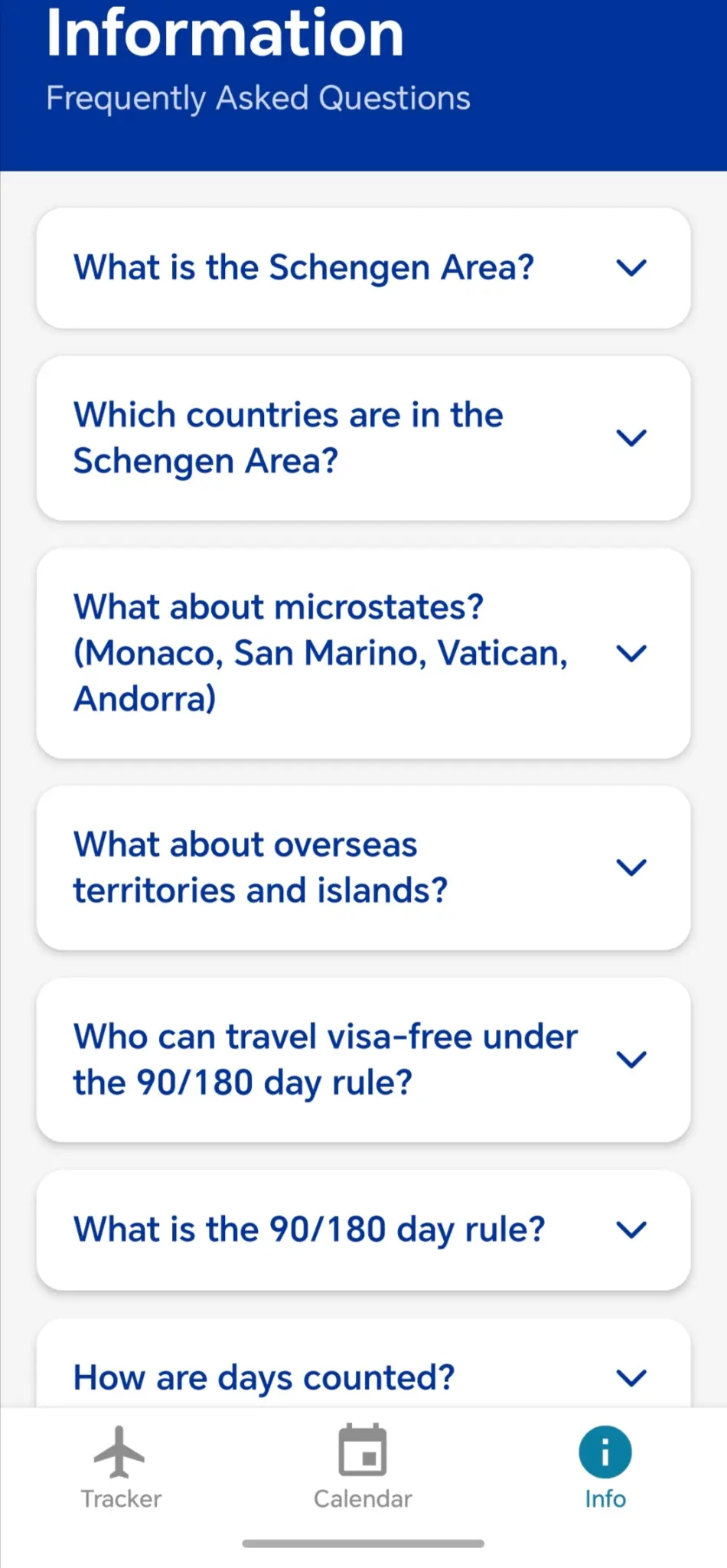 Schengen Visa Tracker - Track Your Schengen Days with Ease